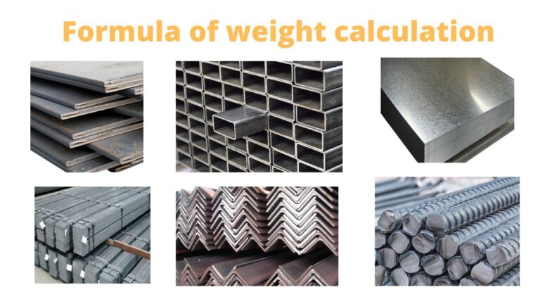 Metal weight formula | all metal weight calculation formula » Metal ...