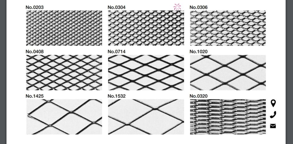 Diamond shape Expanded wire mesh Speciﬁcation » Metal weight calculator